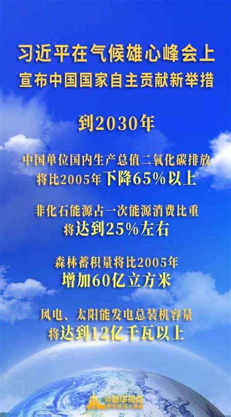 国家主席在气候雄心峰会上发表重要讲话《继往开来，开启全球应对气候变化新征程》全文） 海洋财富网