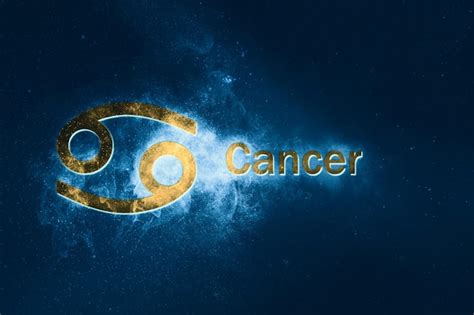 Premium Photo Cancer Horoscope Sign Abstract Night Sky Background