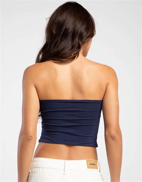 Tillys Womens Tube Top Navy Tillys