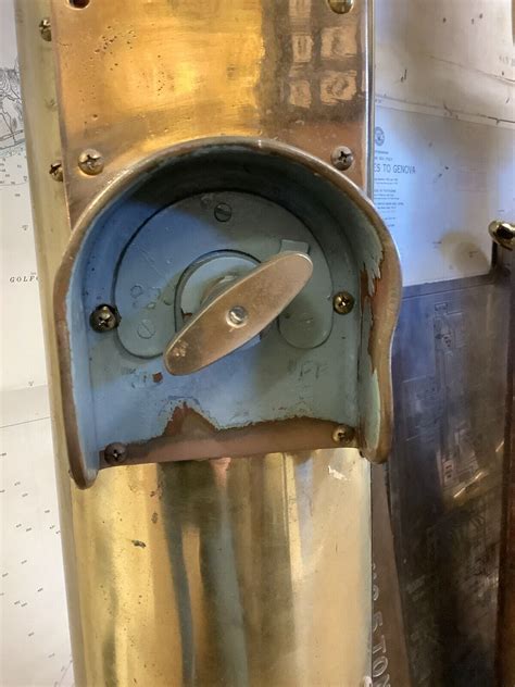 Sperry Gyro Compass Repeater And Brass Pelorus Stand • Antiques Of The Sea