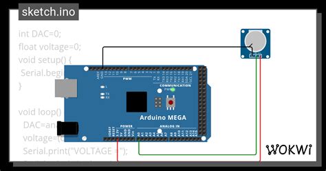 Potientometer Wokwi ESP32 STM32 Arduino Simulator