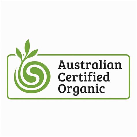 Premium Vector Food Certification Logo Aco Australian Certified Organic Landscape