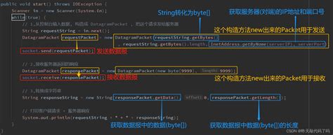 Java【网络编程1】使用 Udp 的 Socket Api 实现客户端服务器通信保姆级教学 附代码api和udp结合完成双方通信 代码 Csdn博客