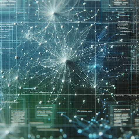 Abstract Representation Of Neural Networks Ai Nodes With Synapses