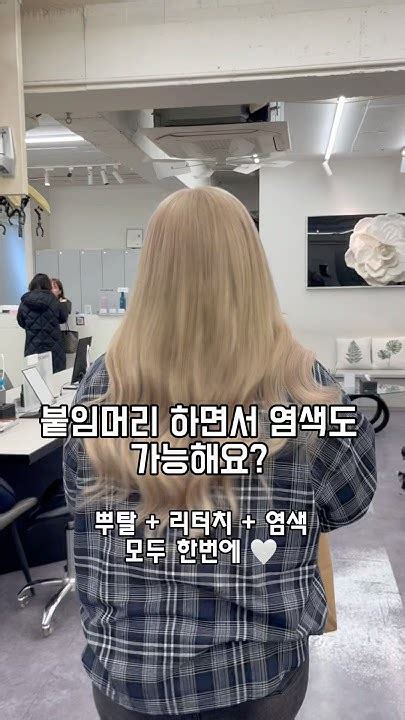 붙임머리하면서 염색 가능 붙임머리 강남붙임머리 붙임머리이벤트 붙임머리잘하는곳 신사붙임머리 키티쌤 붙임머리키티쌤 그로잉살롱키티쌤 숱증모붙임머리 단발붙임