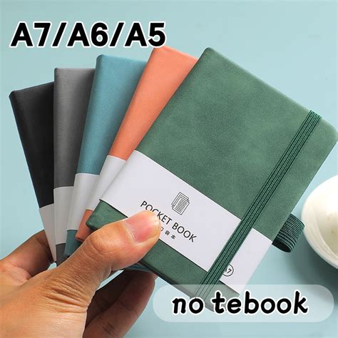 Jual Notebook Mini A7 A6 Leather Sideband Notebook Portable A5 Pen