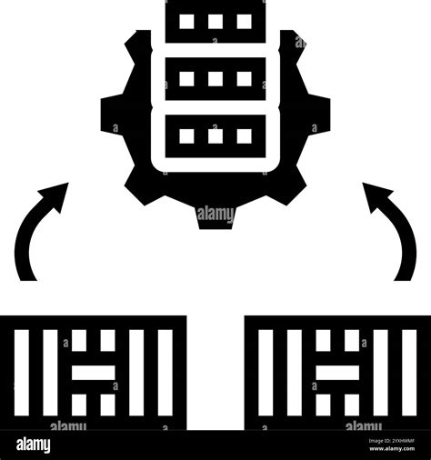 Container Orchestration Data Center Glyph Icon Vector Illustration Stock Vector Image And Art Alamy