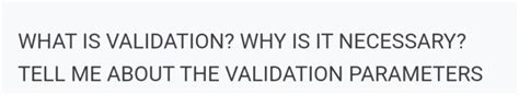 Solved WHAT IS VALIDATION WHY IS IT NECESSARY TELL ME Chegg