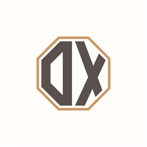 Premium Vector Modern Letter Dx Logo For Corporate Business Brand