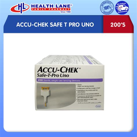 Accu Chek Safe T Pro Uno 200s Lazada