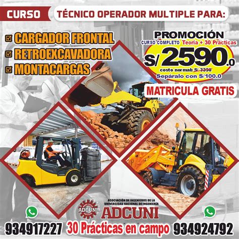 TÉCNICO OPERADOR DE MONTACARGAS 20 PRÁCTICAS ADCUNI