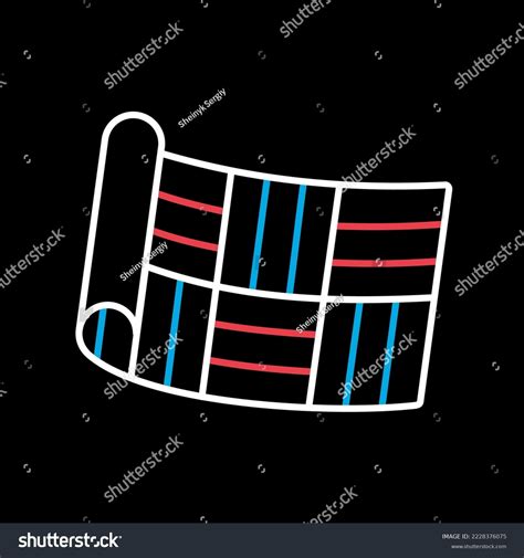 Linoleum Roll Vector On Dark Background Stock Vector Royalty Free