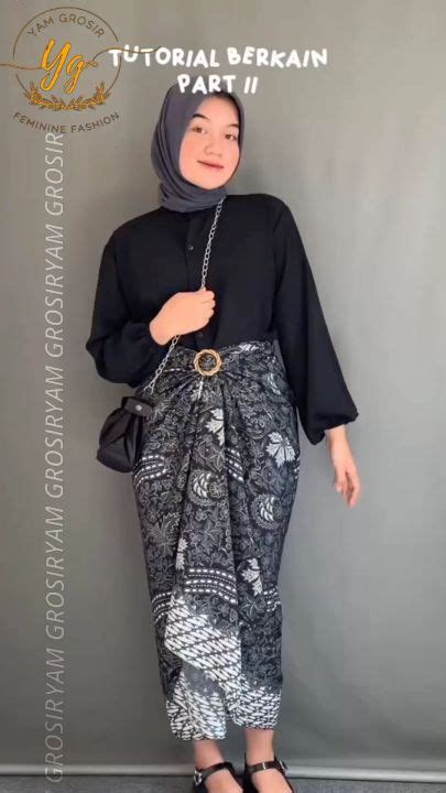 Rok Lilit Batik Bawahan Kebaya Serut Instan Rok Modern Lengkap Bahan