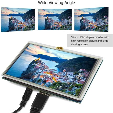 elecrow 5 inch touch screen 800x480 tft lcd display hdmi interface for