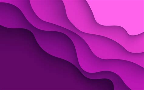 Premium Vector Abstract Pink Color Dynamic Wavy Papercut Overlap