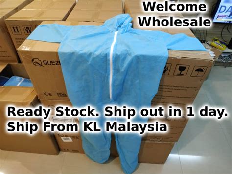 38gsm Disposable Protective Coverall Suit Anti Bacteria Ppe Malaysia