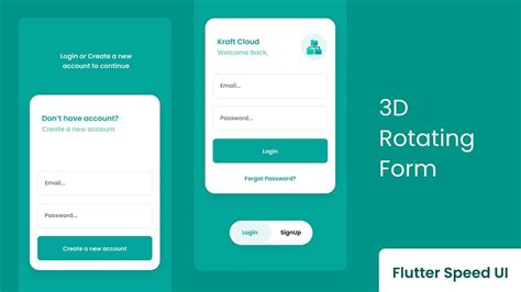 Flutter 3d Rotating Form