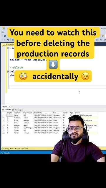 How To Get The Logs Of Deleted Records From Sql Database Shorts Coding Sql Sqlqueries Youtube