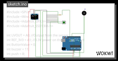 Uv Detector With Buzzer V2 Wokwi Esp32 Stm32 Arduino Simulator