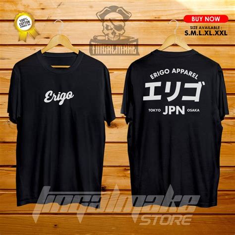 Jual Baju Erigo Apparel Tokyo Jpn Osaka Unisex Kaos Distro Kaos