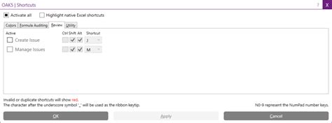 Financial Modelling Excel Shortcuts Operis Analysis Kit
