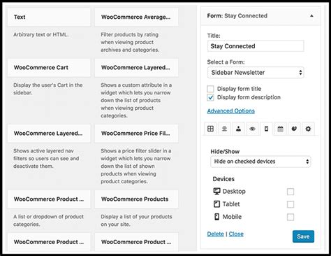 Review Of The Extended Widget Options Wordpress Plugin Mh Themes