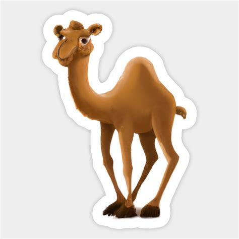 Cute Camel Drawing Camel Sticker Teepublic