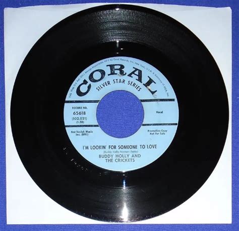 Buddy Holly Crickets Thatll Be The Day Dj Promo 45 Tours Single Corail