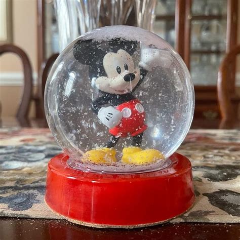 Mickey And Minnie Mouse Snow Globe Etsy