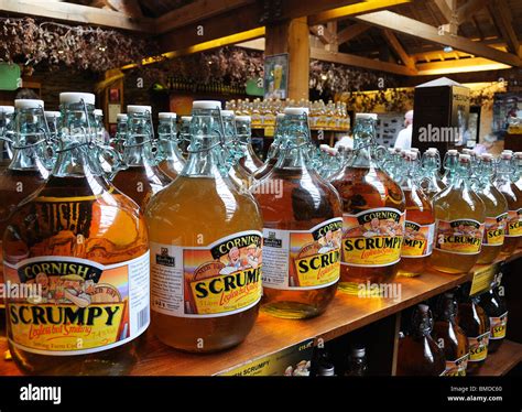 Flagons Of Cornish Scrumpy Cider For Sale In A Farm Shop Near Truro
