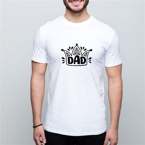 Dad Crown Fathers Day Art Black And White Instant Digital Download Png  Svg Eps