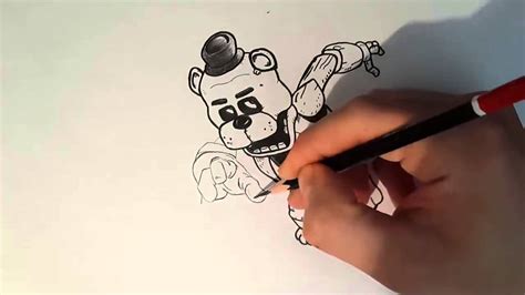 Как нарисовать мишку Фредди поэтапно 5 ночей How To Draw F Youtube