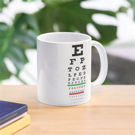 Eye Chart Mug By Delta12designs Mugs Eye Chart Ceramic Mug