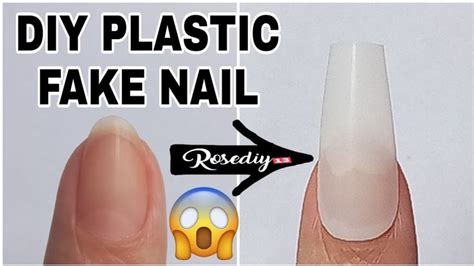 How To Make Fake Nails With Plastic 2021 Easy Fake Nails Tutorials Diy Plastic Fake Nails