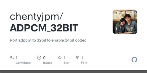 Github Chentyjpmadpcm32bit Port Adpcm To 32bit To Enable 24bit Codec
