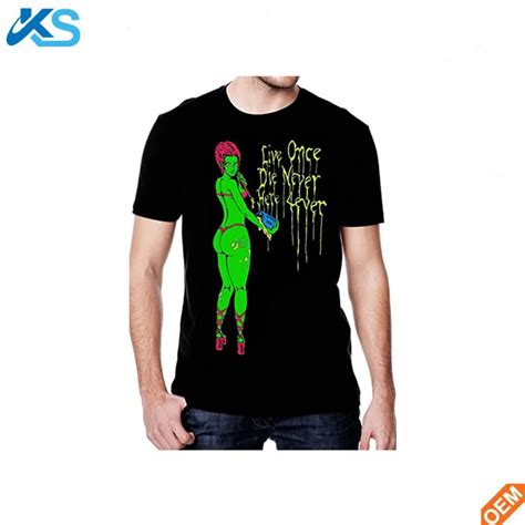 Mens Rave T Shirt 100 Cotton Blend Round Neck Short Sleeve Glow In