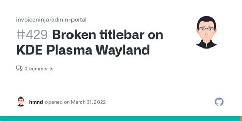 Broken Titlebar On Kde Plasma Wayland · Issue 429 · Invoiceninjaadmin