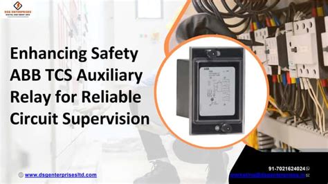 Abb Tcs Auxiliary Relay For Reliable Trip Circuit Supervision Ppt