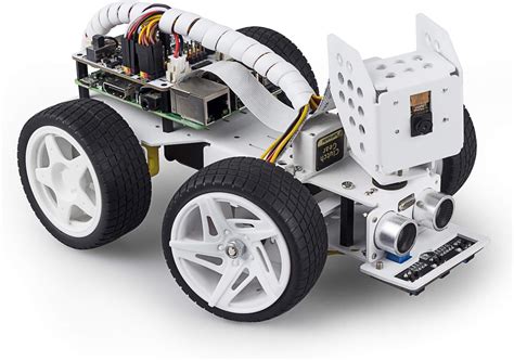 sunfounder raspberry pi smart car kit with camera ai robot car color