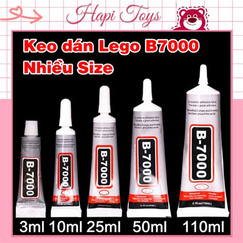 Keo dán Le go lắp ráp B7000 E8000 đa năng Hapi Toys Dán dung tích