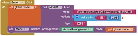 D Model Loader Extension By Gian Luca Extensions Mit App Inventor Community