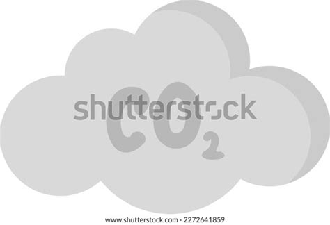 Co2 Cloud Vector Illustration Carbon Dioxide Stock Vector Royalty Free