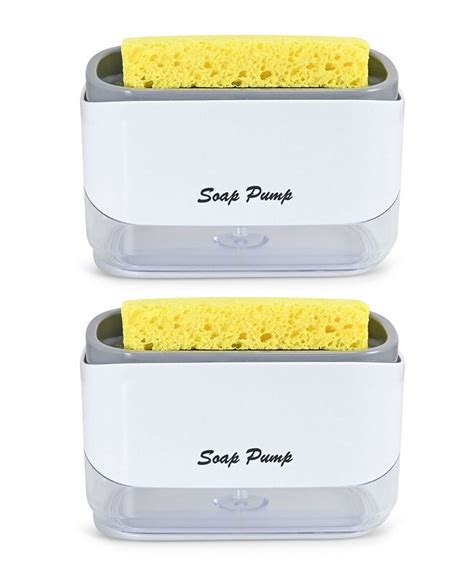 Cheer Collection 2 Pack Soap Dispensing Sponge Holder Macys