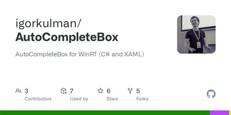 Github Igorkulmanautocompletebox Autocompletebox For Winrt C And