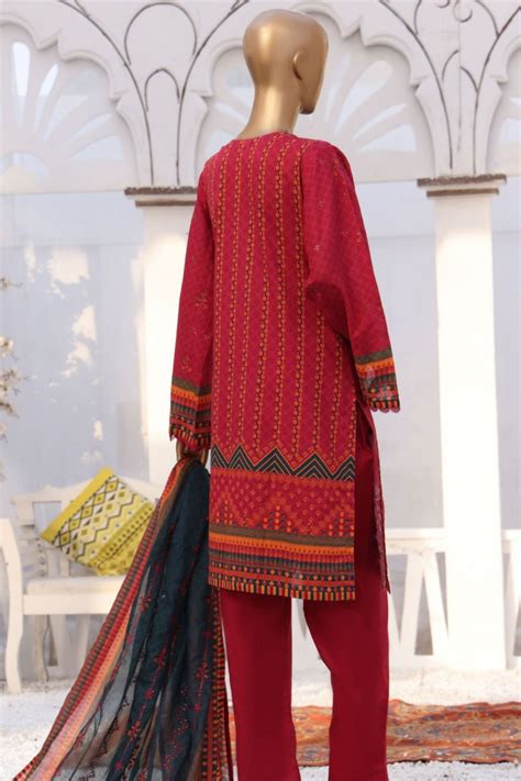 Eid Ki Khushiyan By Bin Saeed Stitched 3 Piece Emb Lawn Festive