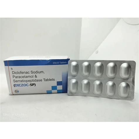 Diclofenac Paracetamol And Serratiopeptidase Tablets At ₹ 880box