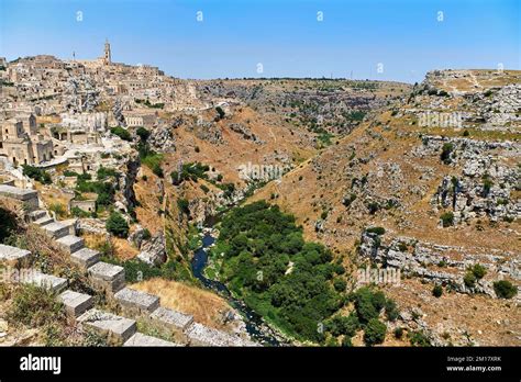 City View With The Ancient Cave Dwellings Also Called Sassi Or Sassi