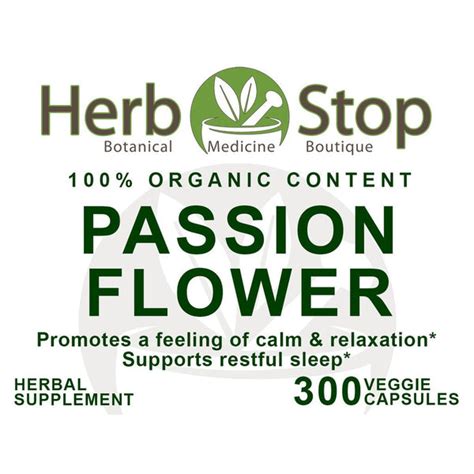 Passion Flower Capsules Herb Stop Arizonas Herbal Store