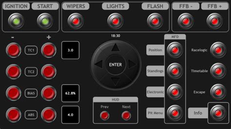 Simhub Buttonbox Dash Overtakegg