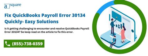 Quick Fixes To Resolve QuickBooks Payroll Error 30134